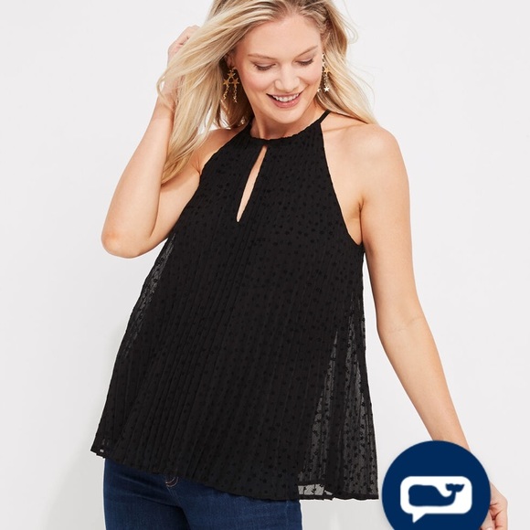 Vineyard Vines | Tops | Vineyard Vines Pleated Tiny Halter Top | Poshmark